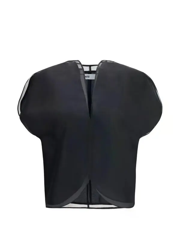 Khaite Briar Silk Blouse - Black