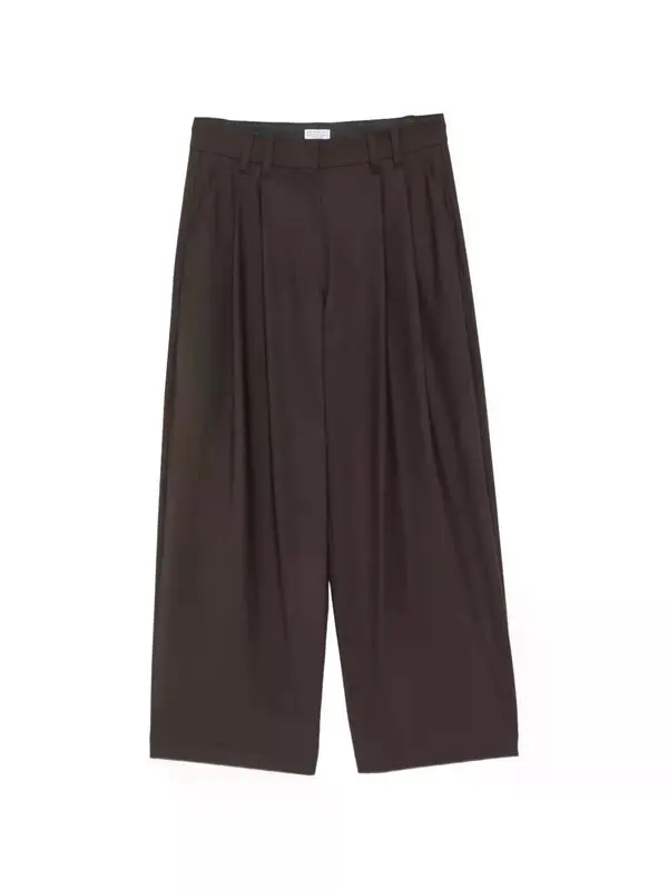 Brunello Cucinelli Pleated Wide-leg Trousers