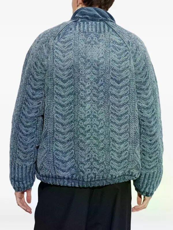 DIESEL® Jacket In Cable-knit-effect Denim