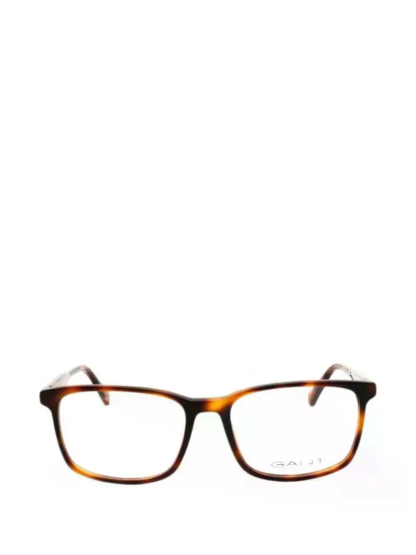Gant Tortoiseshell-effect Rectangle-frame Glasses