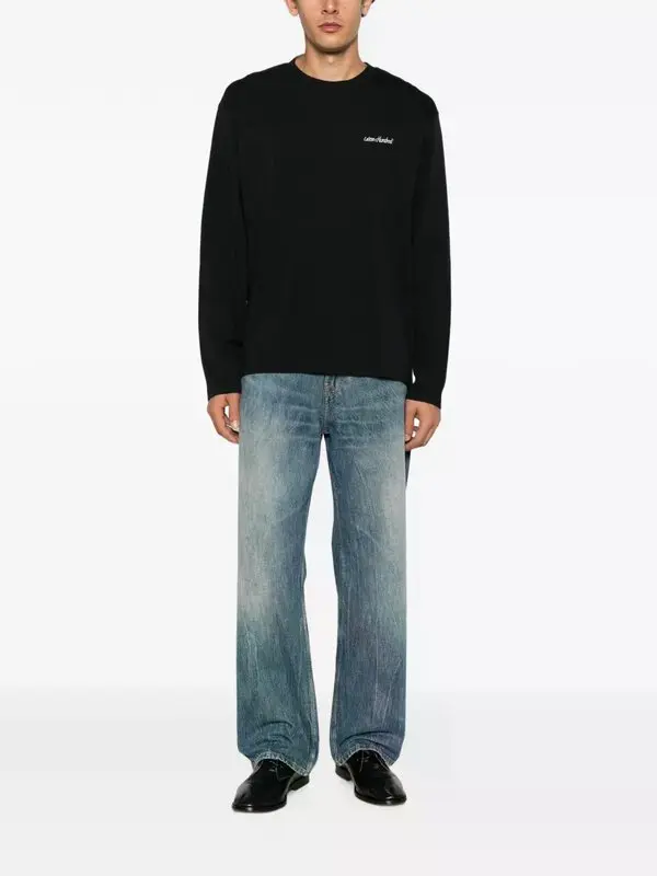 WON HUNDRED Logo-embroidered Long-sleeve T-shirt