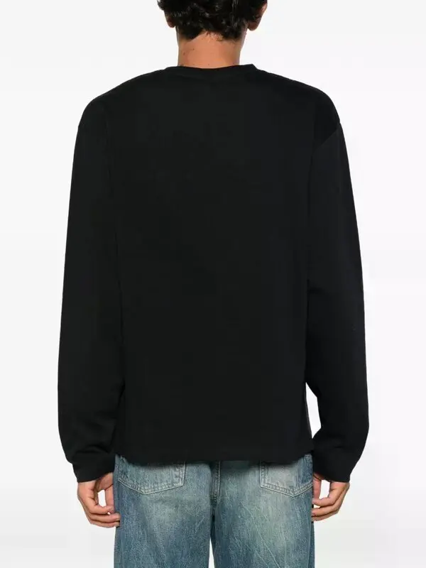 WON HUNDRED Logo-embroidered Long-sleeve T-shirt