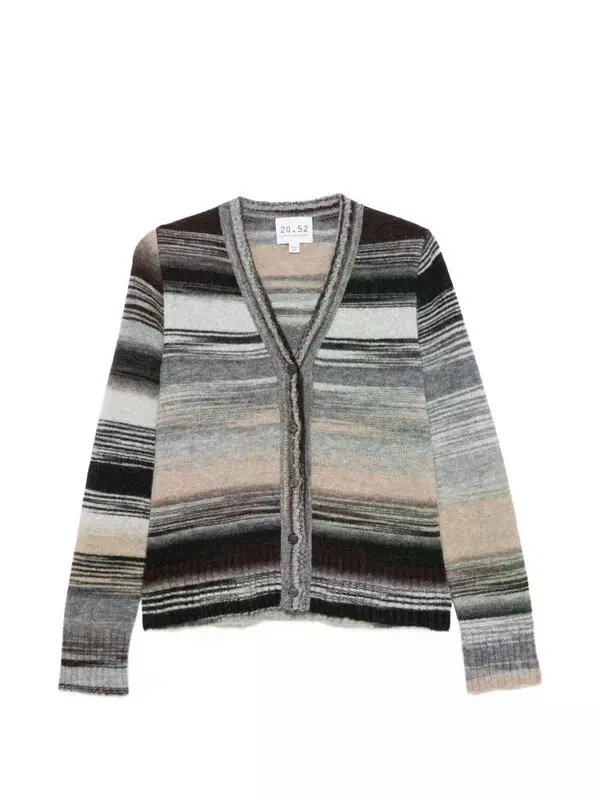 NEERA Degradé Striped Cardigan