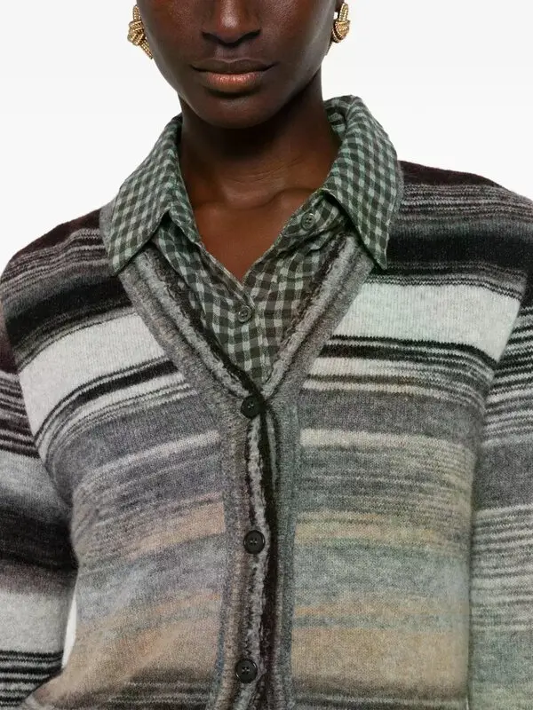 NEERA Degradé Striped Cardigan