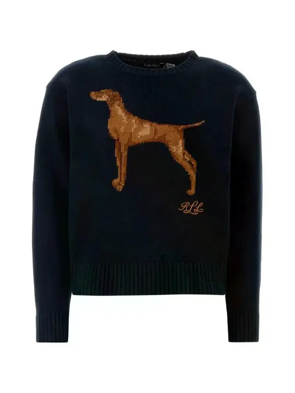 Polo Ralph Lauren Intarsia-knit Vizsla Cotton Sweater