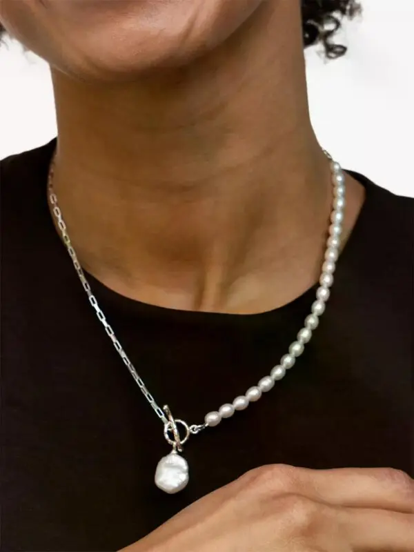 DOWER & HALL Pearl Chain Necklace