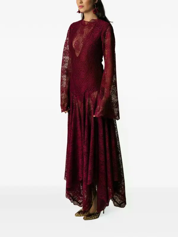 MIAU BY CLARA ROTESCU Capri Long-sleeve Maxi Dress