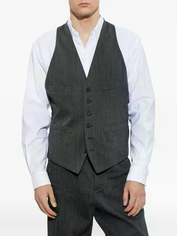 Dsquared2 Herringbone-pattern Waistcoat