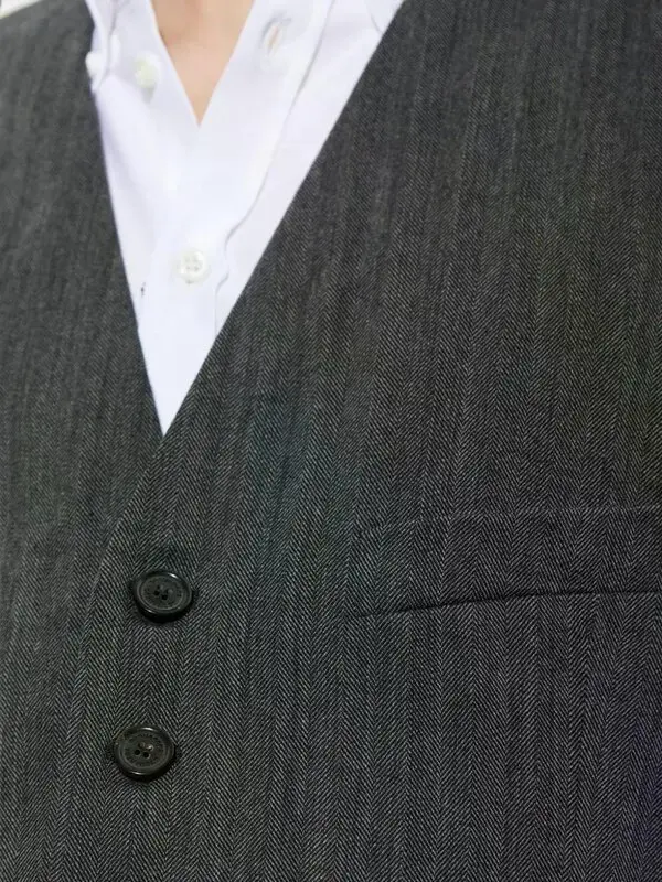 Dsquared2 Herringbone-pattern Waistcoat