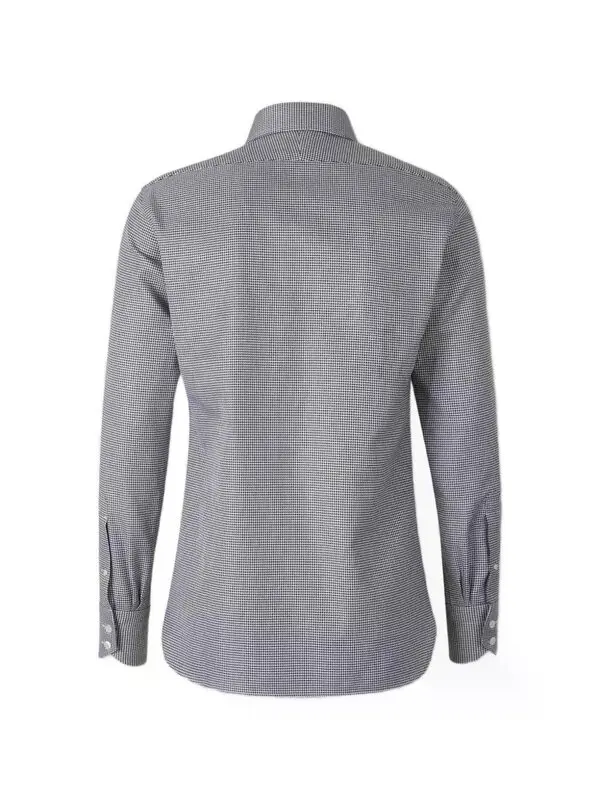 TOM FORD Houndstooth-pattern Long-sleeve Shirt