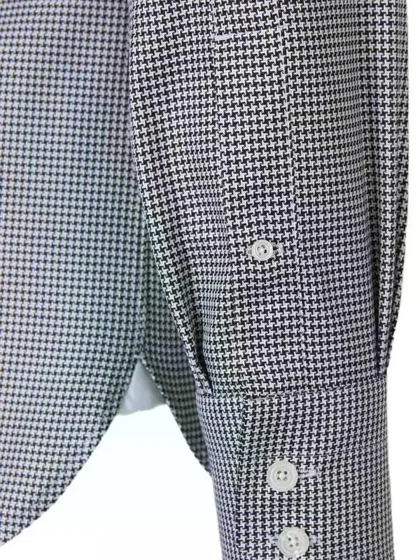 TOM FORD Houndstooth-pattern Long-sleeve Shirt