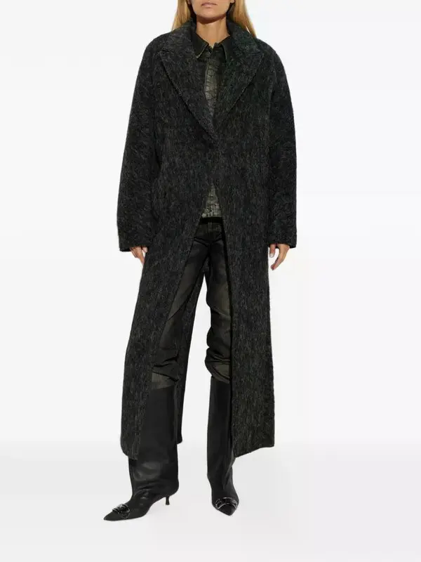 DIESEL® Brushed-effect Coat - Grey