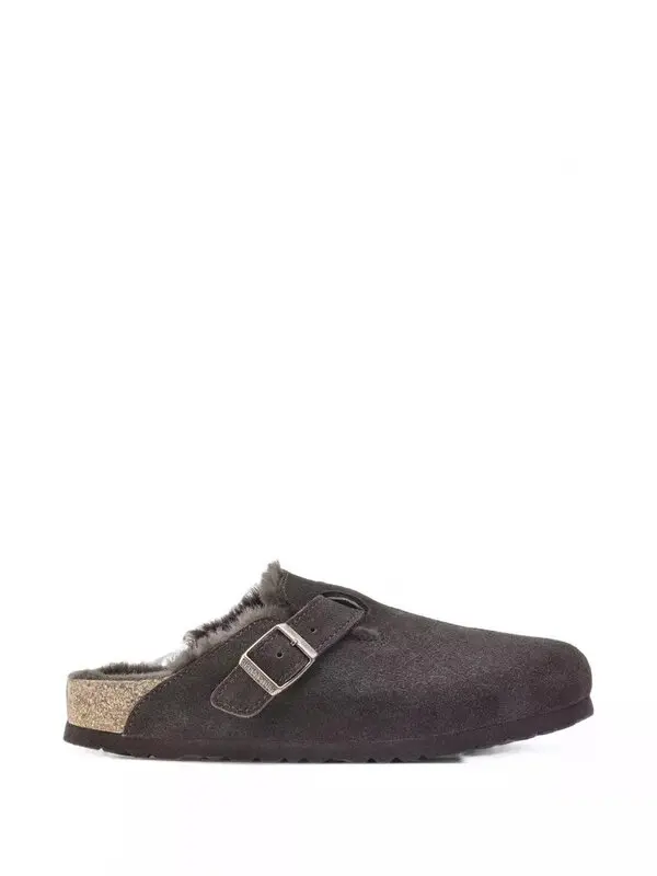 BIRKENSTOCK Boston Shearling-lined Mules - Brown