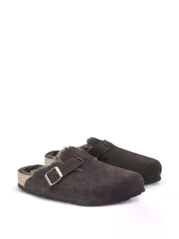 BIRKENSTOCK Boston Shearling-lined Mules - Brown