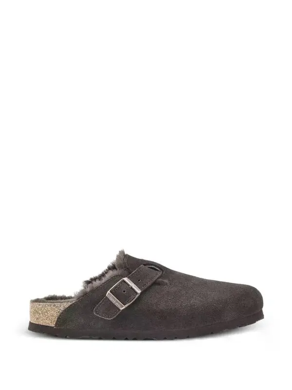 BIRKENSTOCK Boston Shearling-lined Mules - Brown