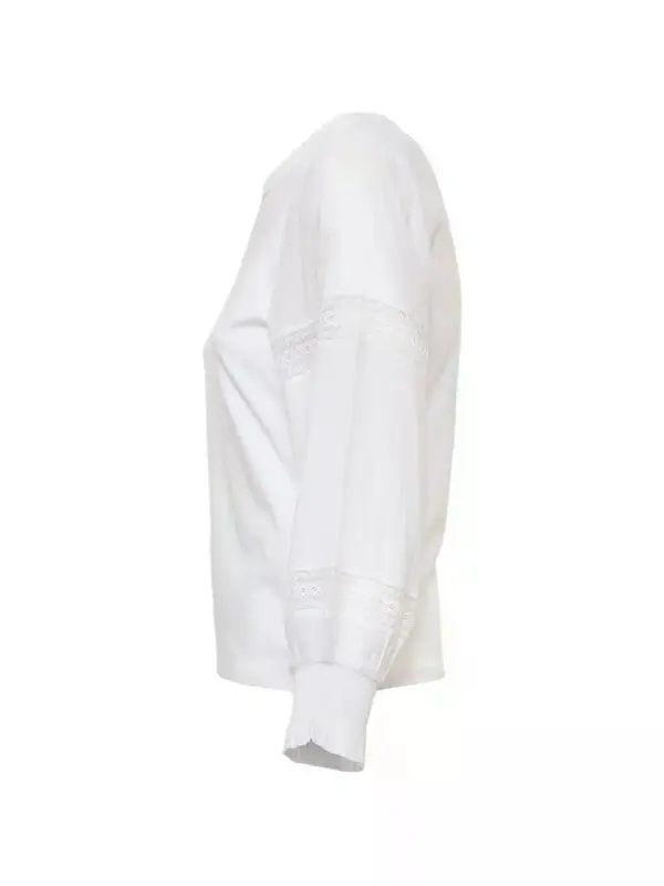 Veronica Beard Bellamie Lace-trim Top
