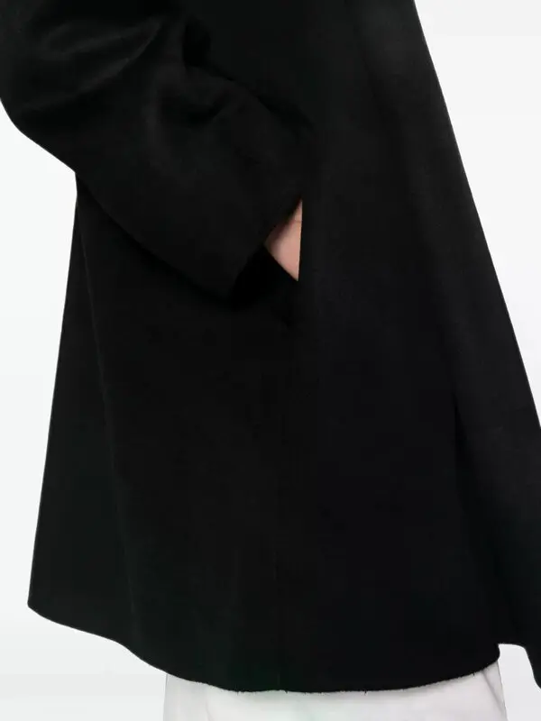 TOTEME Hooded Open-front Coat - Black