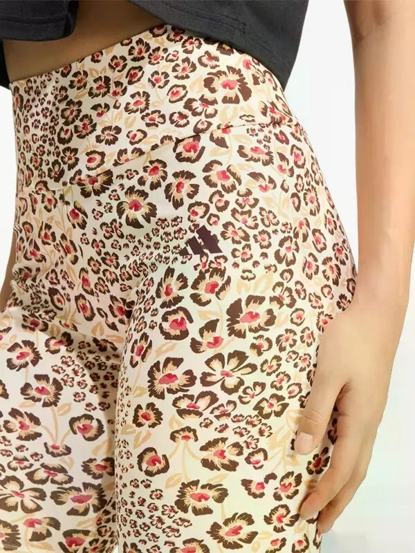 Adidas X Farm Rio Floral-print Leopard-pattern Shorts