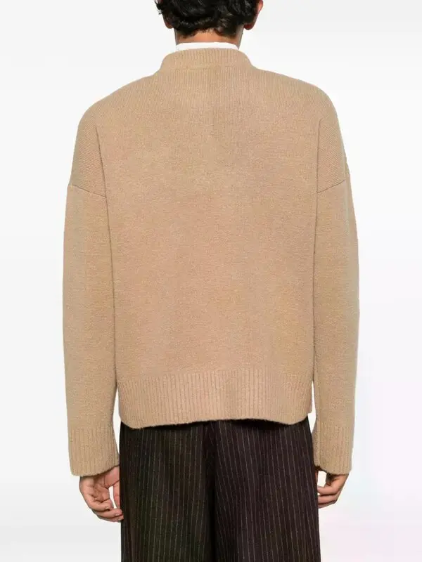 AMI Paris De Coeur Intarsia-knit Sweater