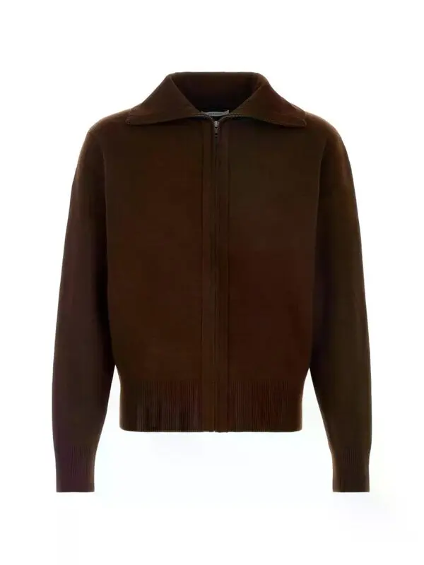 ENTIRE STUDIOS Zip-up Ribbed-trim Cardigan