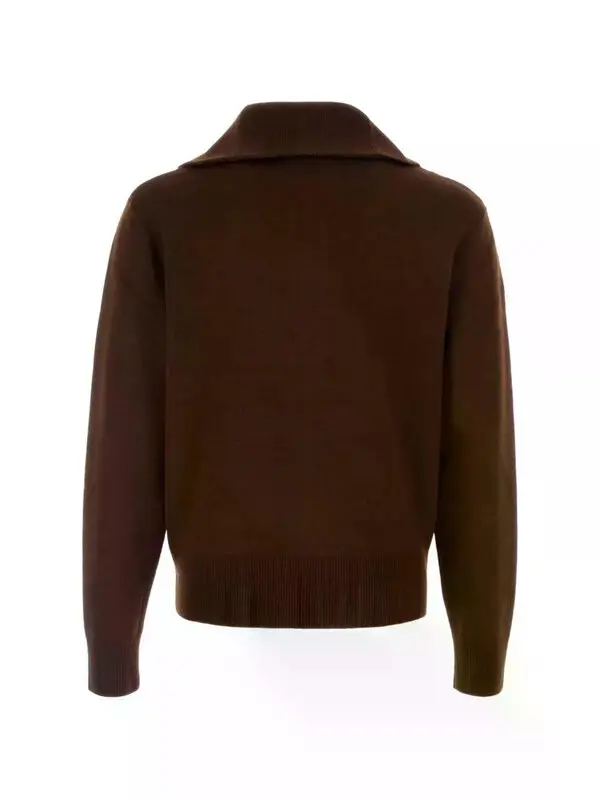 ENTIRE STUDIOS Zip-up Ribbed-trim Cardigan