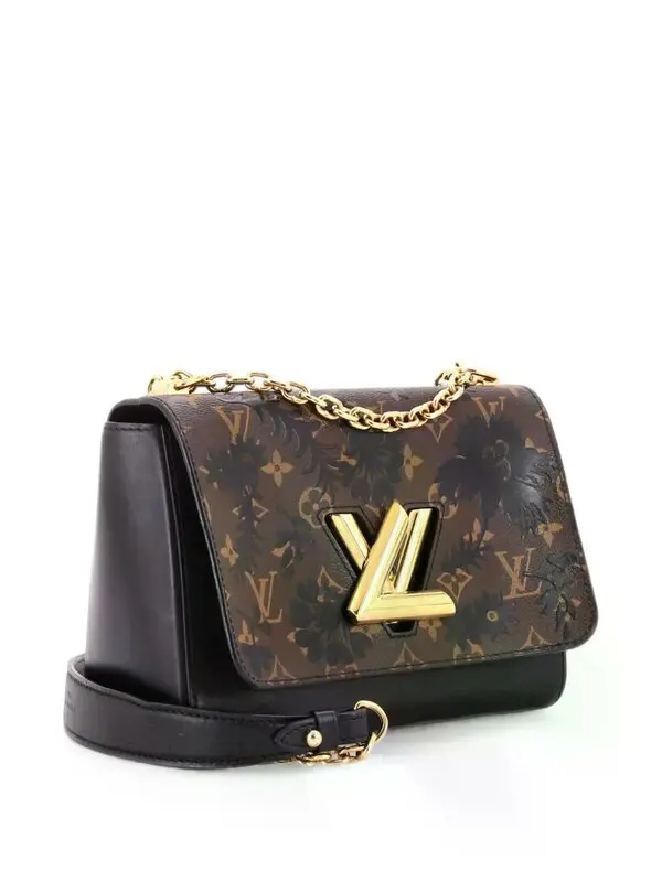 LOUIS VUITTON Twist Handbag Limited Edition Blossom Monogram Canvas Mm Shoulder Bag - Brown