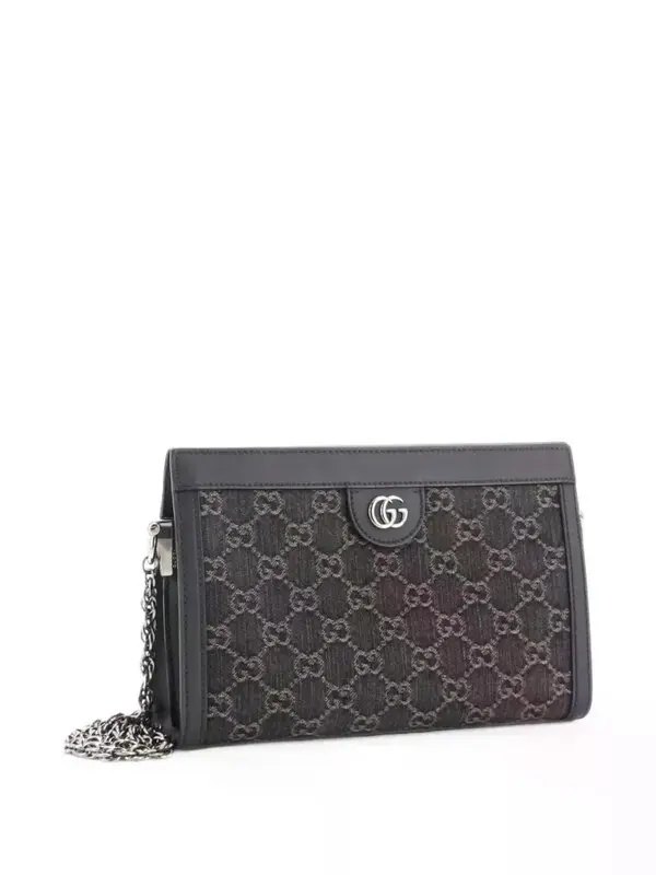 Gucci Ophidia Chain Gg Denim Small Shoulder Bag