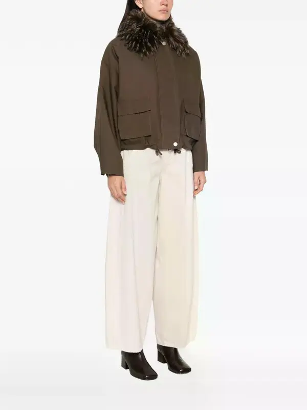 VALENTINI 1972 Faux-fur-trim Drawstring Jacket