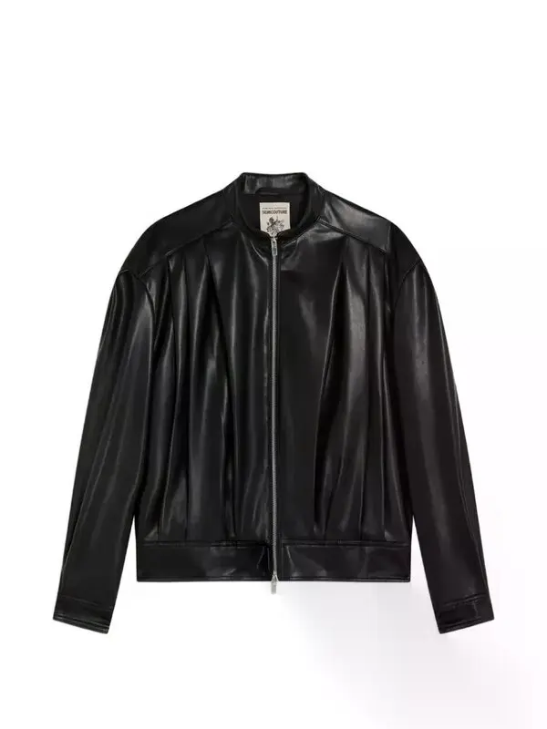SEMICOUTURE Naia Pleated Bomber Jacket