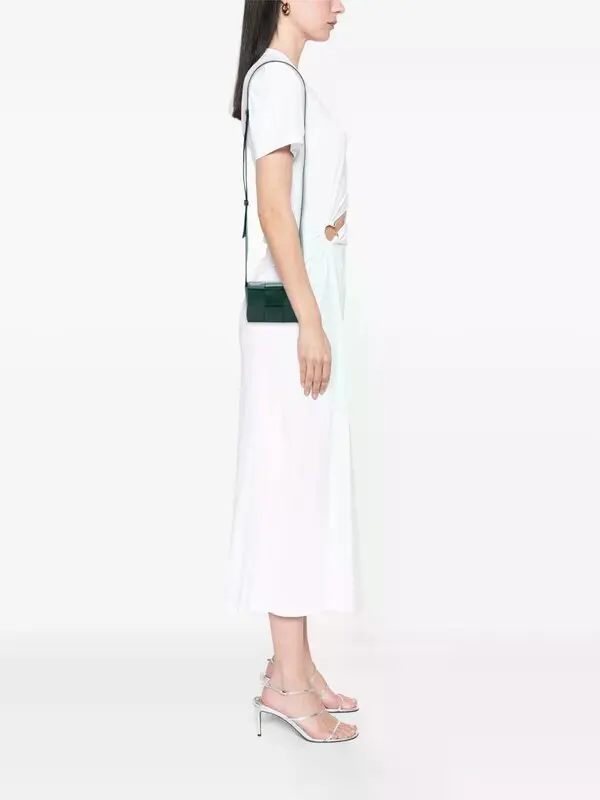 Bottega Veneta 2012-2026 Candy Nappa Intrecciato Cassette Crossbody Bag - Green