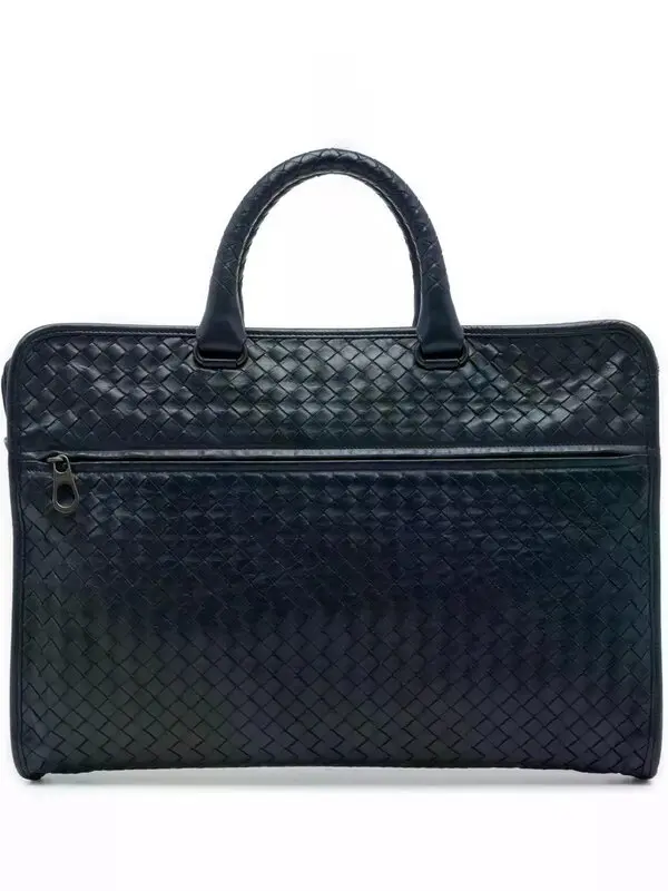 Bottega Veneta 2012-2026 Nappa Intrecciato Briefcase Business Bag - Black