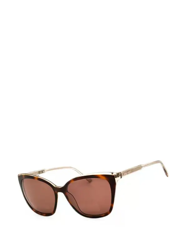 Nine West Tortoiseshell-effect Cat-eye Sunglasses