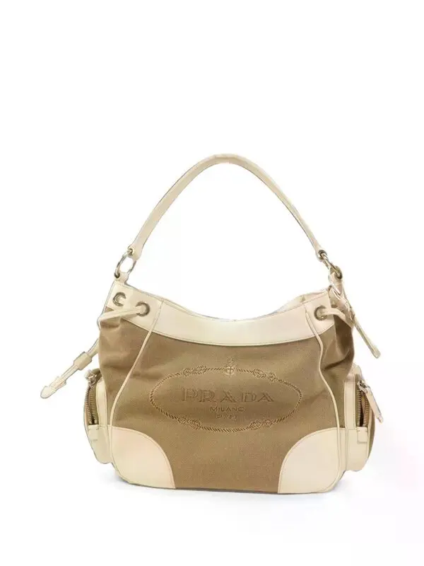 Prada Logo Jacquard Tote Bag