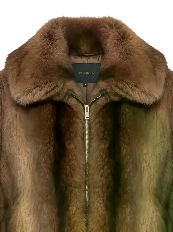 RUNDHOLZ BLACK LABEL Faux-fur Zip-up Jacket