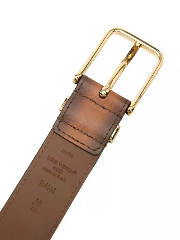 LOUIS VUITTON 2026 Patinated Calfskin Pont Neuf Belt