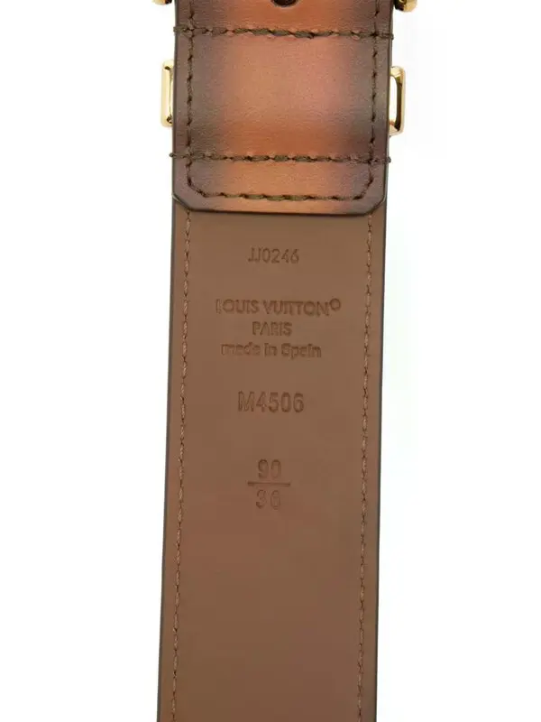 LOUIS VUITTON 2026 Patinated Calfskin Pont Neuf Belt