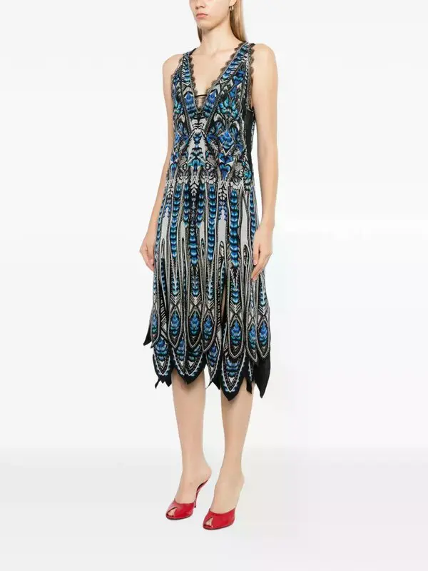 Roberto Cavalli All-over Graphic-print Dress