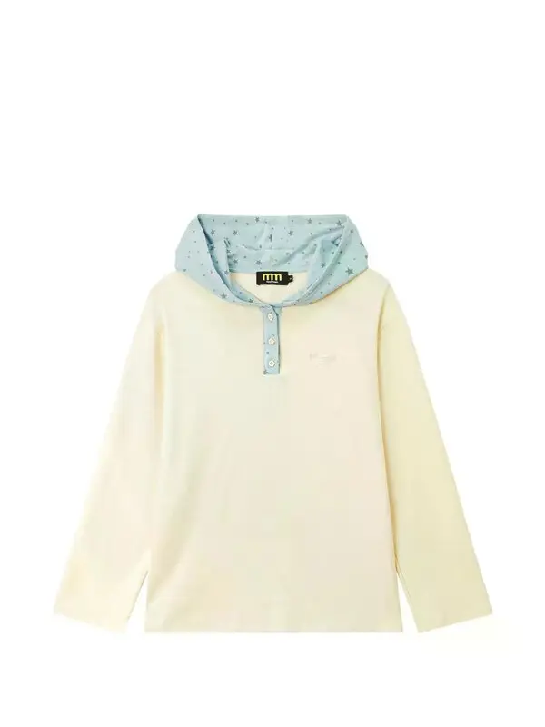 MINI CREAM Star-print Hoodie