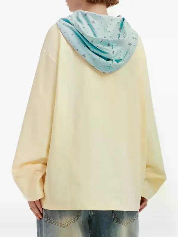 MINI CREAM Star-print Hoodie