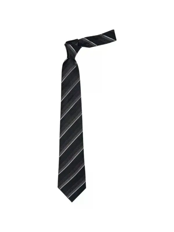 Comme Des Garçons Striped Polka-dot Tie