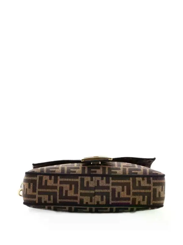 Fendi Baguette Nm Bag Zucca Canvas Medium Shoulder Bag