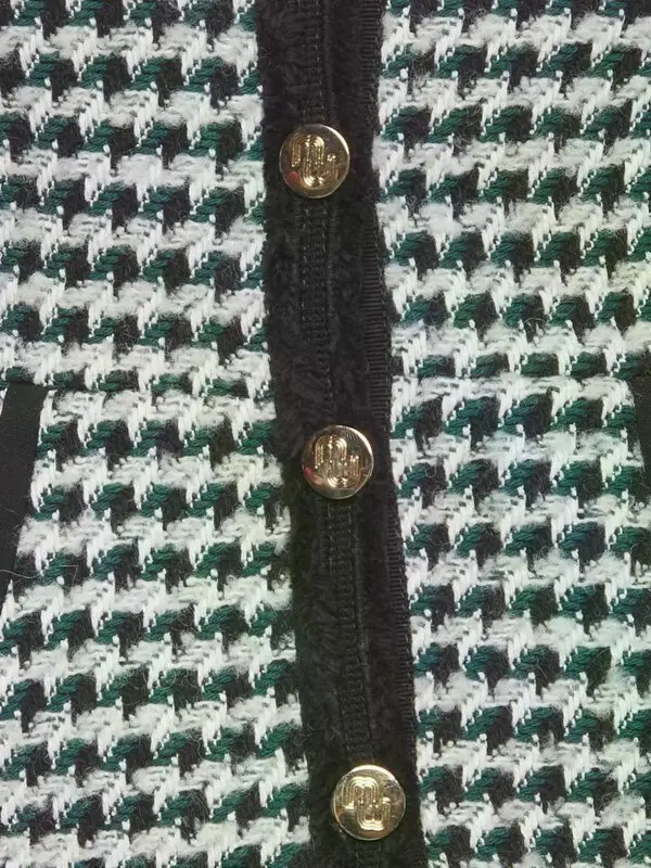 Maje Houndstooth-pattern Mini Dress