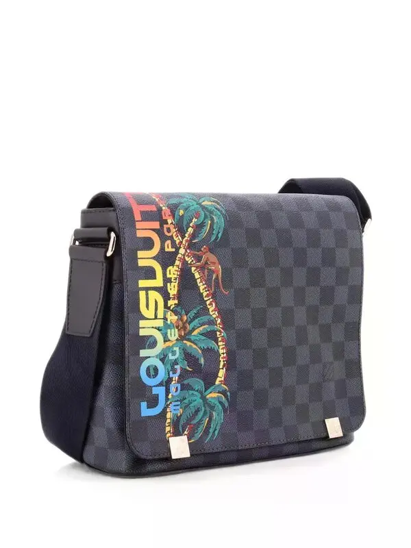 LOUIS VUITTON District Nm Messenger Bag Limited Edition Damier Cobalt Jungle Pm Crossbody Bag - Blue
