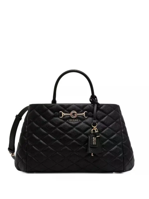 Guess Frances Quilted Logo-plaque Tote Bag