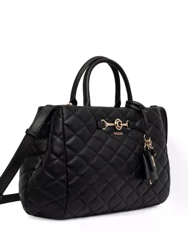 Guess Frances Quilted Logo-plaque Tote Bag