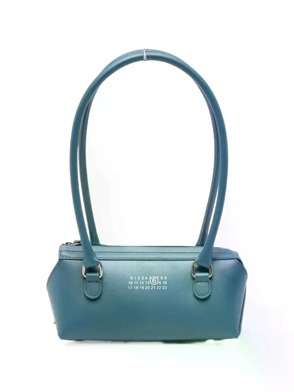 MAISON MARGIELA Mini Bauletto Logo-print Leather Shoulder Bag - Blue