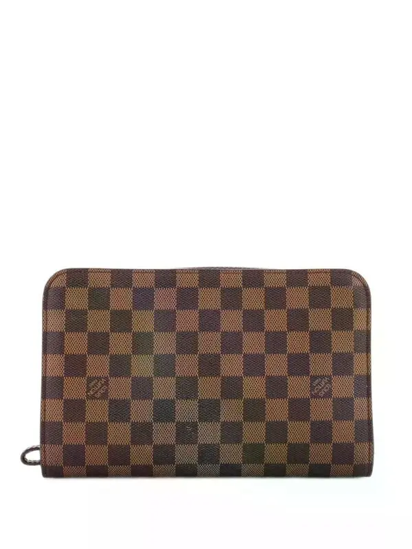 LOUIS VUITTON Pochette Saint Louis Damier Clutch Bag