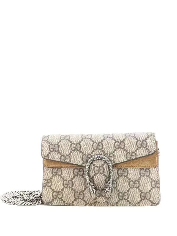 Gucci Dionysus Bag Gg Coated Canvas Super Mini Crossbody Bag