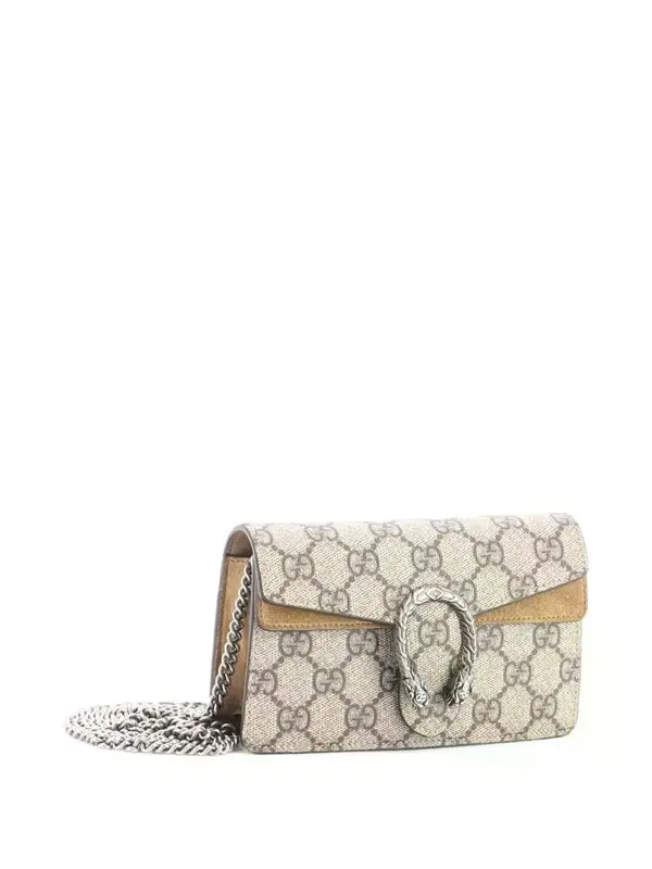 Gucci Dionysus Bag Gg Coated Canvas Super Mini Crossbody Bag