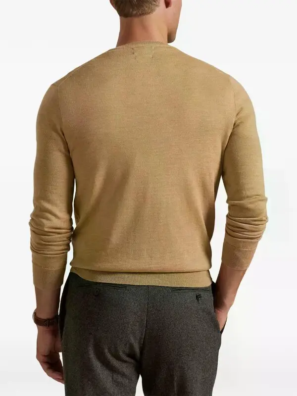 Polo Ralph Lauren Logo-embroidered Wool Sweater - Brown